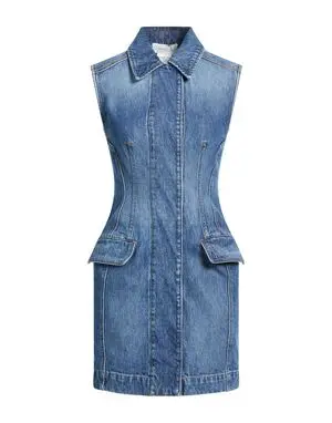 Sportmax Mini Denim Dress - Blue