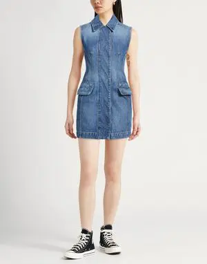 Sportmax Mini Denim Dress - Blue