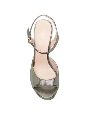 STUART WEITZMAN Babette Heeled Sandals - Gold