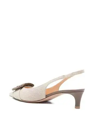 Roberto Festa Vega Buckle Pumps - Neutrals
