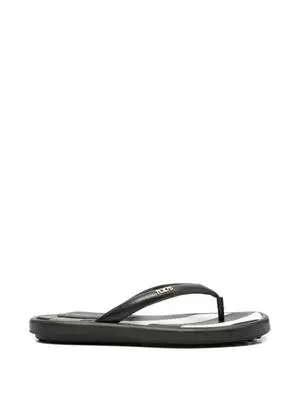 TOD'S Logo Thong Sandals - Black