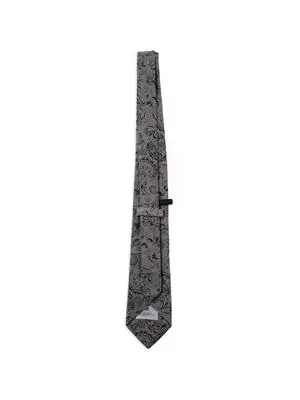 Etro Paisley-pattern Silk Neck Tie - Neutrals