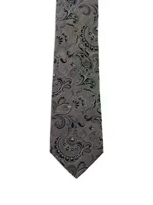 Etro Paisley-pattern Silk Neck Tie - Neutrals