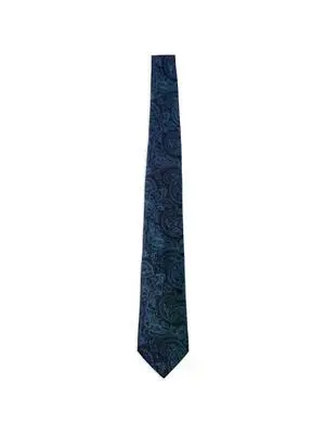 Etro Paisley-pattern Neck Tie - Blue