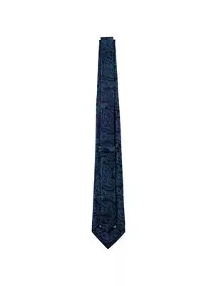 Etro Paisley-pattern Neck Tie - Blue