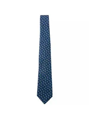 Etro Paisley-pattern Silk Neck Tie - Blue