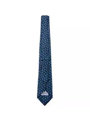 Etro Paisley-pattern Silk Neck Tie - Blue