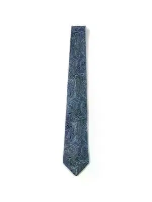 Etro Silk Neck Tie - Blue