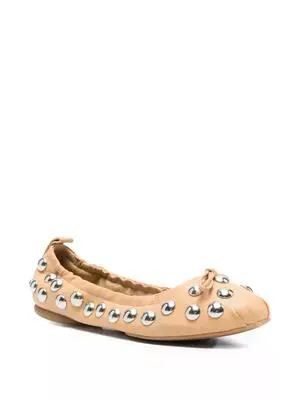 Hogan Studded Ballet Flats