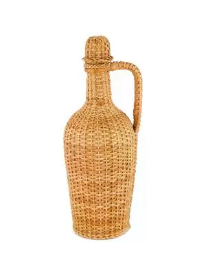 HOUSE OF CAPRICORN Wicker Flask - Neutrals