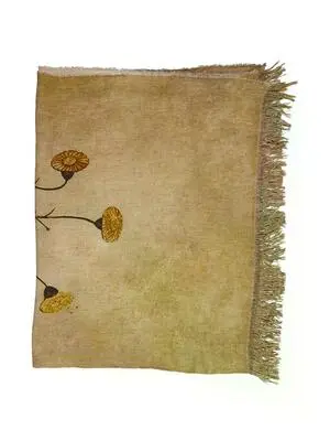 THE HOUSE OF LYRIA Patterned Sollievo Linen Tablecloth