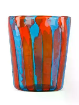 PAULA Transparent Glass Vase - Blue