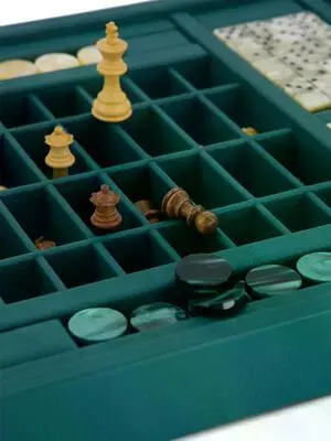 HECTOR SAXE Multi-game Leather Box