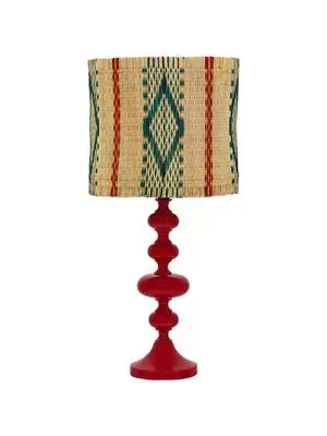 HOUSE OF CAPRICORN Foz Ceramic Lamp Base - Red