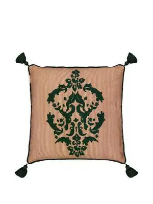 HOUSE OF CAPRICORN Bourbon Striped Cushion - Red