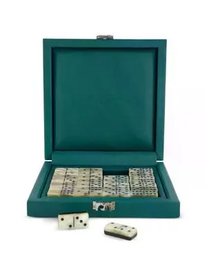 HECTOR SAXE Domino Leather Game - Green
