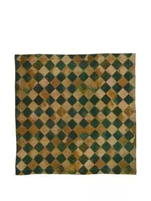 THE HOUSE OF LYRIA Gelasio Diamond-pattern Napkin - Neutrals