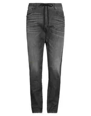 DIESEL® Tapered Jeans With Drawstring Waist - Black