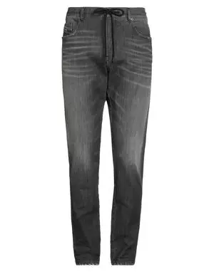 DIESEL® Tapered Jeans With Drawstring Waist - Black