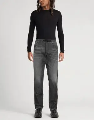 DIESEL® Tapered Jeans With Drawstring Waist - Black