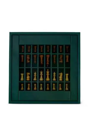 HECTOR SAXE Chessboard Leather Box