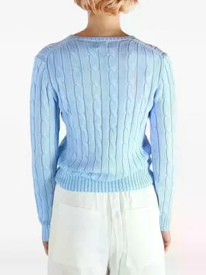 Polo Ralph Lauren Cable-knit Round-neck Sweater - Blue