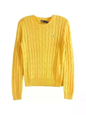 Polo Ralph Lauren Cable-knit Crew-neck Sweater - Yellow