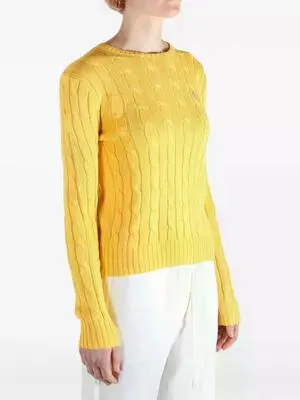 Polo Ralph Lauren Cable-knit Crew-neck Sweater - Yellow