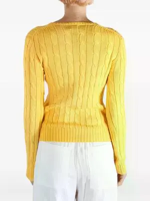 Polo Ralph Lauren Cable-knit Crew-neck Sweater - Yellow