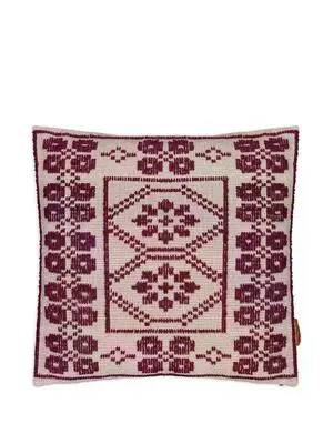 HOUSE OF CAPRICORN Inês Bordeaux Patterned Cushion