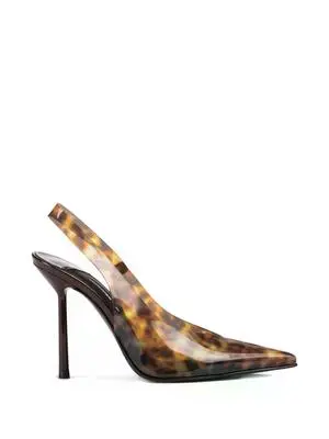 LE SILLA 100mm Clivage Slingback Pumps - Brown