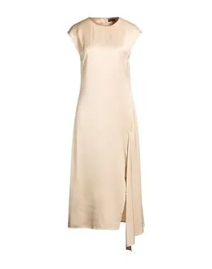 Peserico PESERICO Midi Dress In Dark Viscose Beige