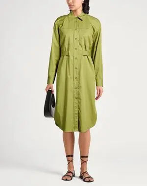 Peserico Cotton Elastane Midi Shirt Dress