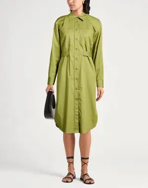 Peserico Cotton Elastane Midi Shirt Dress