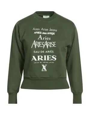 Aries Cotton Fleece Sweatshirt With Logo