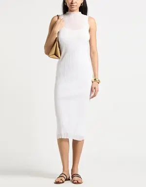 Peserico Knitted Metallic Midi Dress