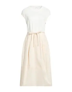 Peserico Two-tone Midi Dress With Belt