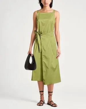 Peserico Pescerico Midi Wrap Dress In Cotton Elastane