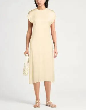 Peserico Midi Dress Pastel Viscose - Yellow