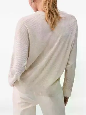 Liu Jo Long-sleeve V-neck Sweater