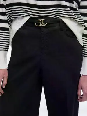Liu Jo Belted Trousers - Black