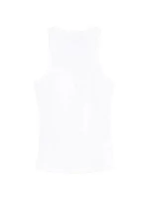 Liu Jo Ribbed Logo Tank Top
