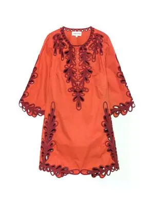 Antik Batik Deva Cut-out Mini Dress - Orange