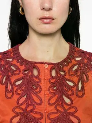 Antik Batik Deva Cut-out Mini Dress - Orange