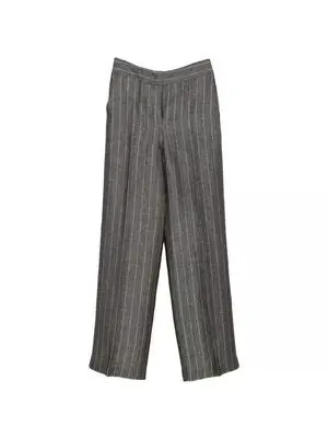 VIA MASINI 80 Striped Trousers - Blue