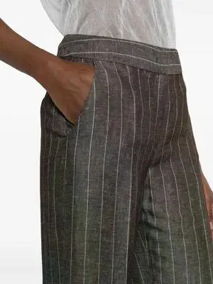 VIA MASINI 80 Striped Trousers - Blue