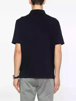 Isaia Logo-detail Polo Shirt - Blue