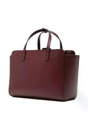 HIDESINS Flap Leather Tote Bag - Red