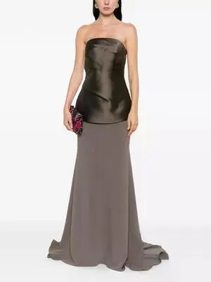 Solace London Allia Strapless Maxi Dress
