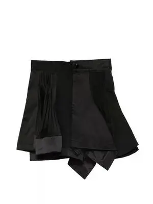 Sacai Black Wash Bottoms For Women